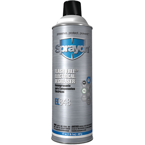 Sprayon EL848 Flash Free® Electrical Degreaser, Aerosol Can | Buying ...