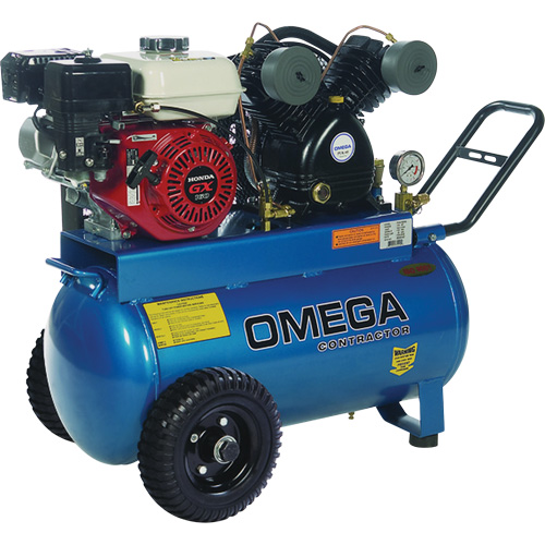 Omega Compressors Contractor Series Air Compressors, Gas, 16.6 Gal. (20 ...