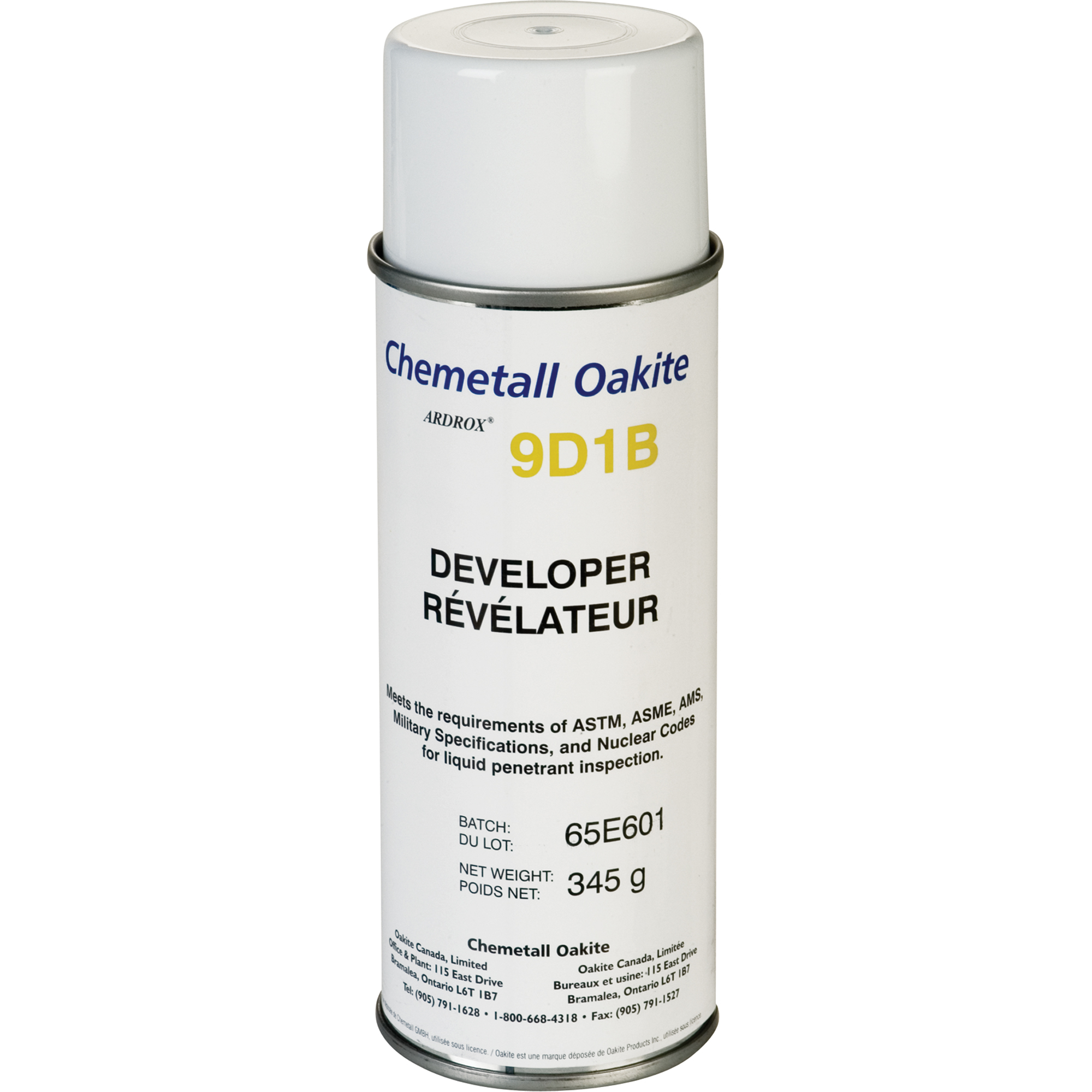 Ardrox Ardrox® - 9D1B Non-Aqueous Developers, Aerosol Can | Buying Direct Corp.