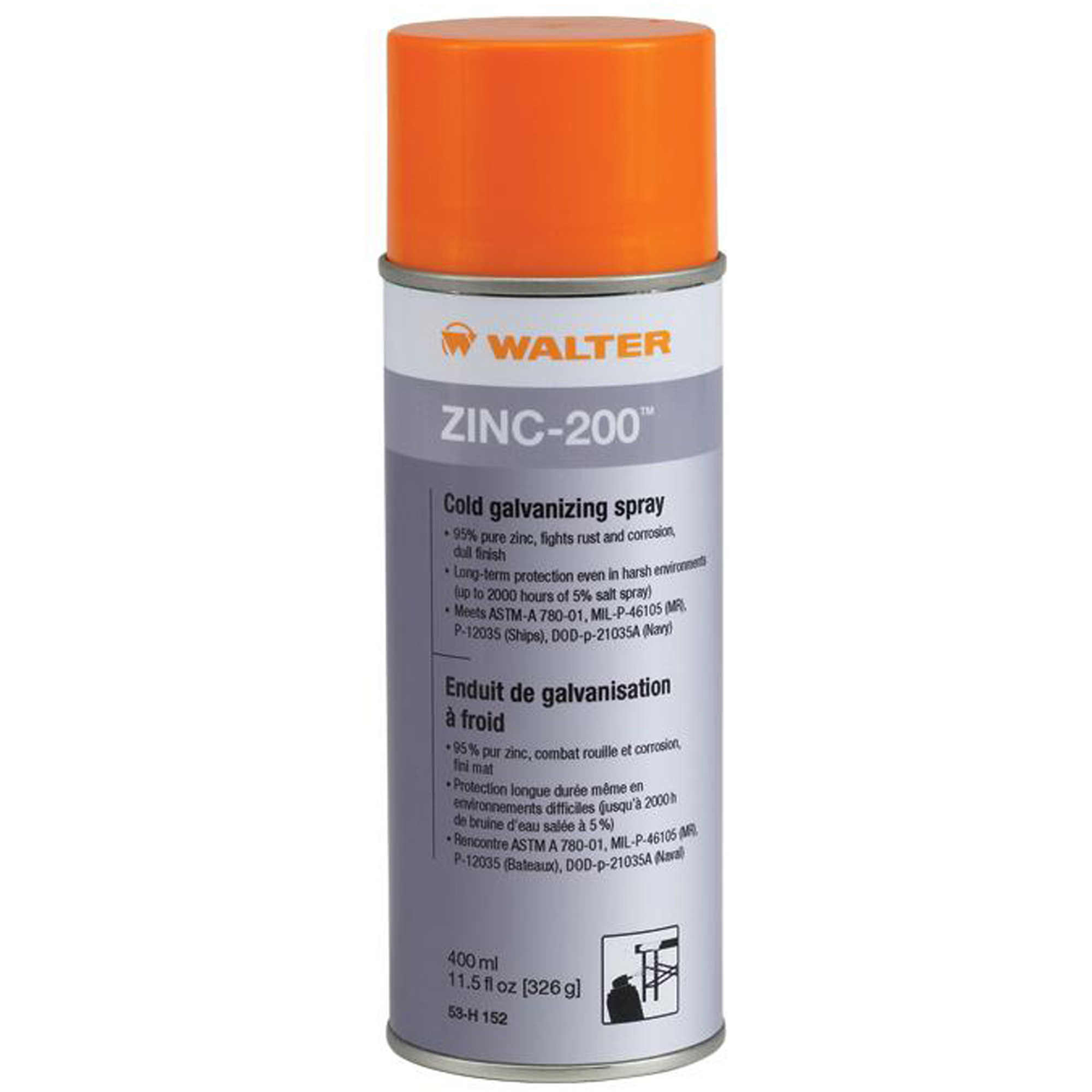 Walter Surface Technologies Zinc-200 Cold Galvanizing Spray, Aerosol ...