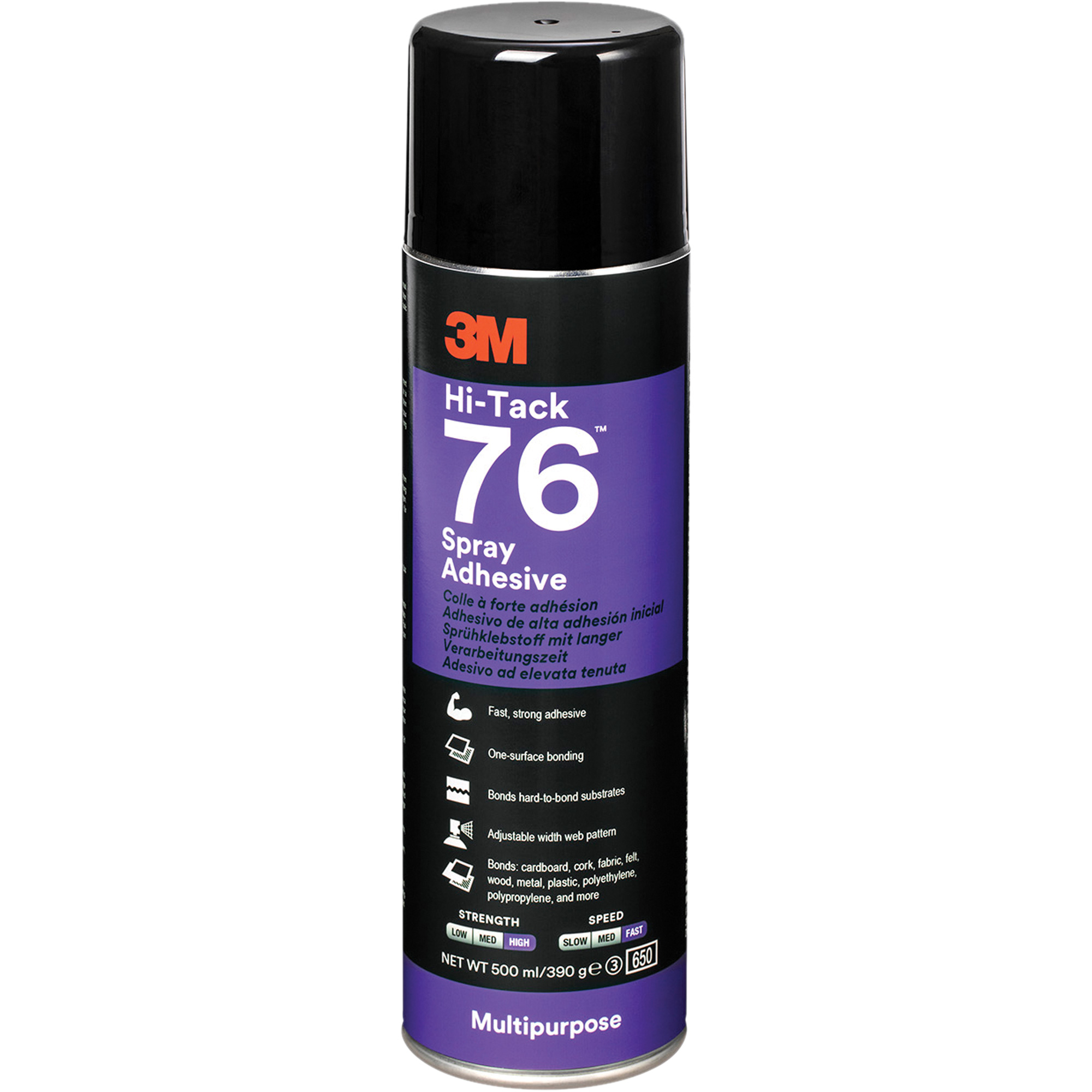 3M 76 High Tack Adhesive, Clear, Aerosol Can | Buying Direct Corp.
