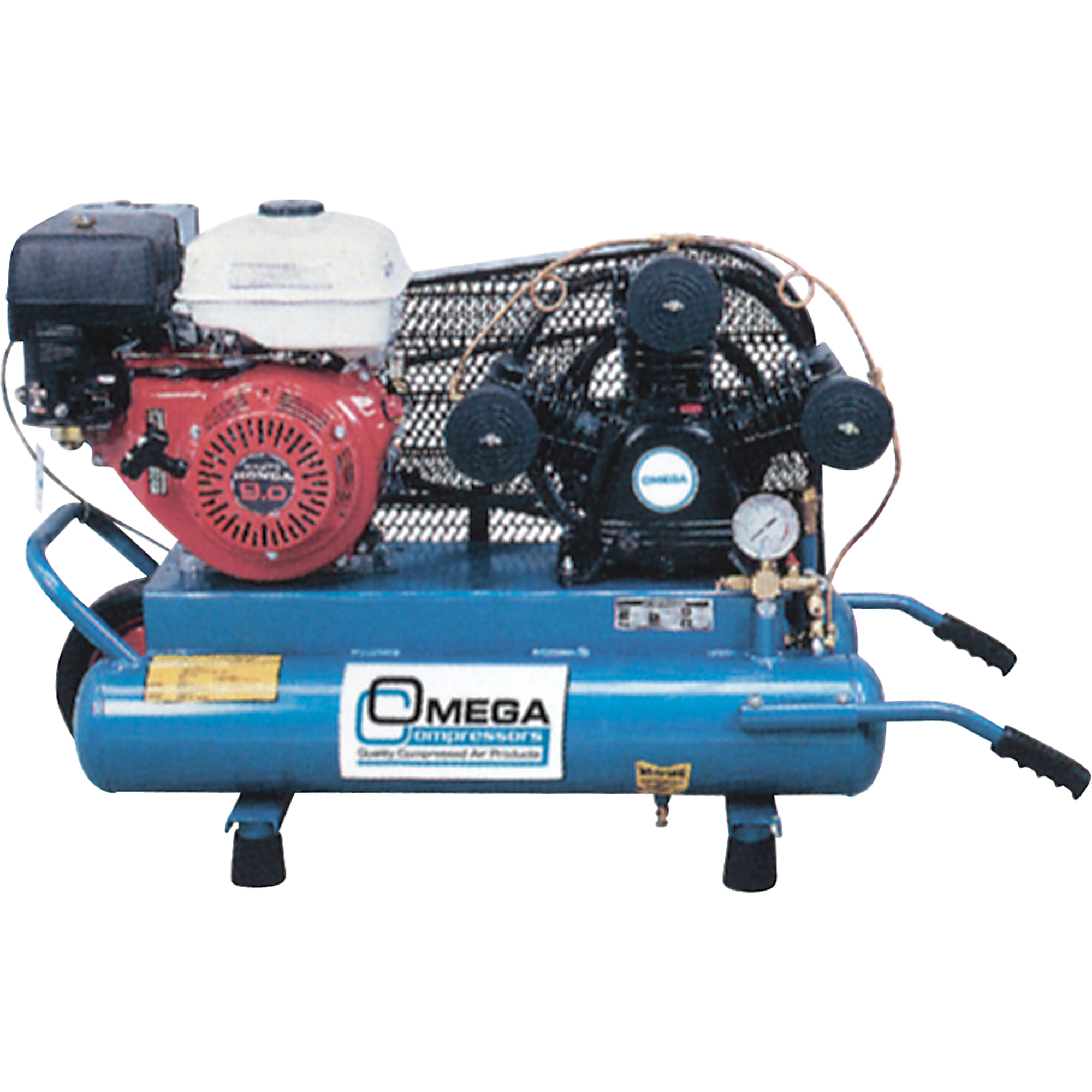 Omega Compressors Contractor Series Air Compressors, Gas, 6.6 Gal. (8 ...